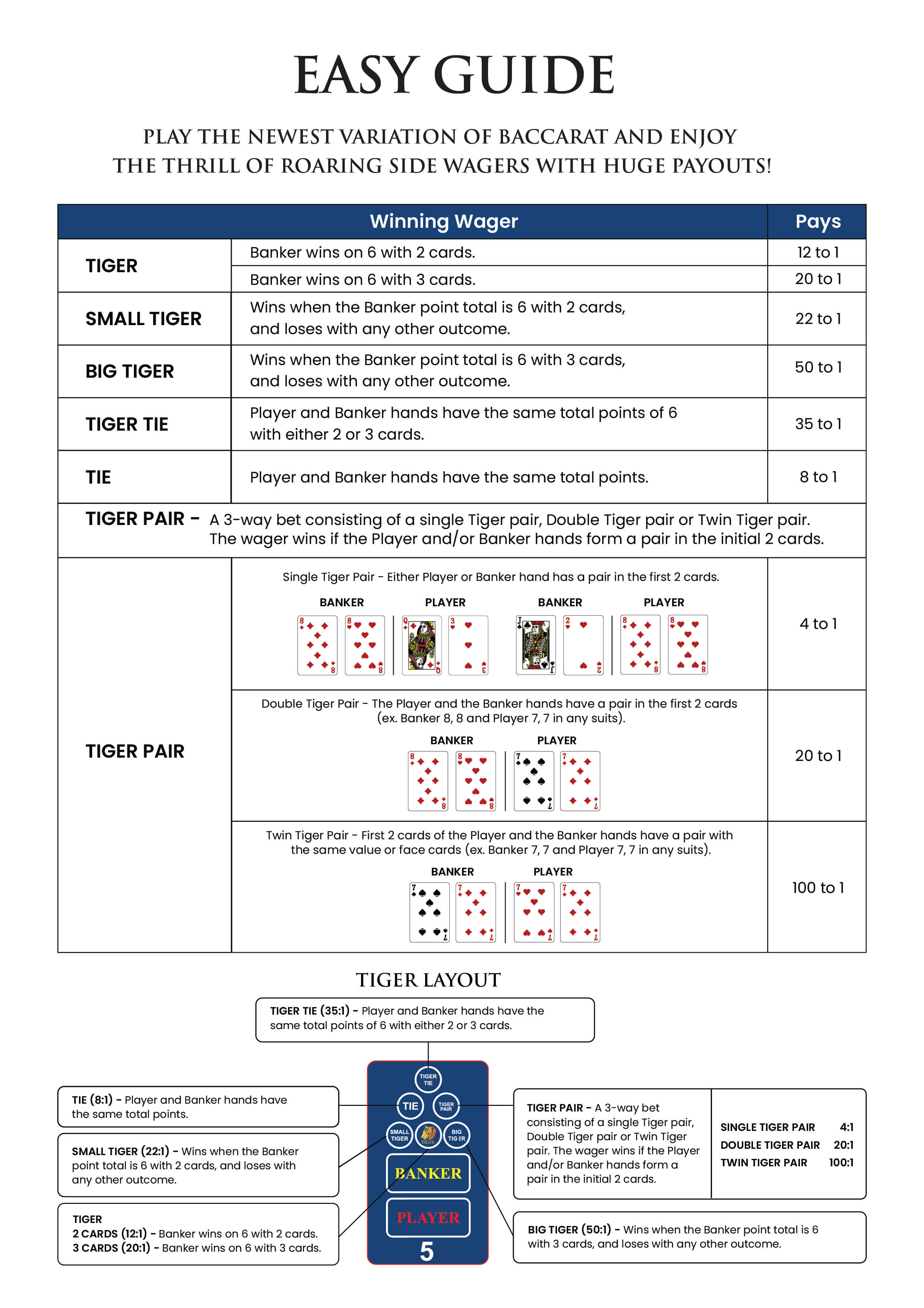 TIGER BACCARAT EASY GUIDE | Newport World Resorts